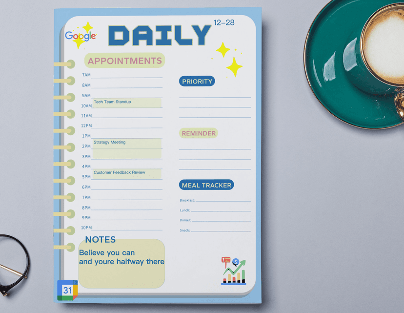 Elevate Productivity with Printed Daily Schedules for Free